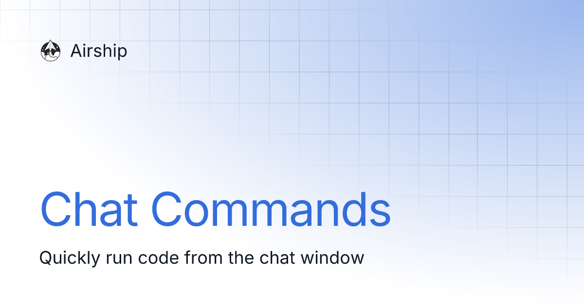 Chat Commands | Airship
